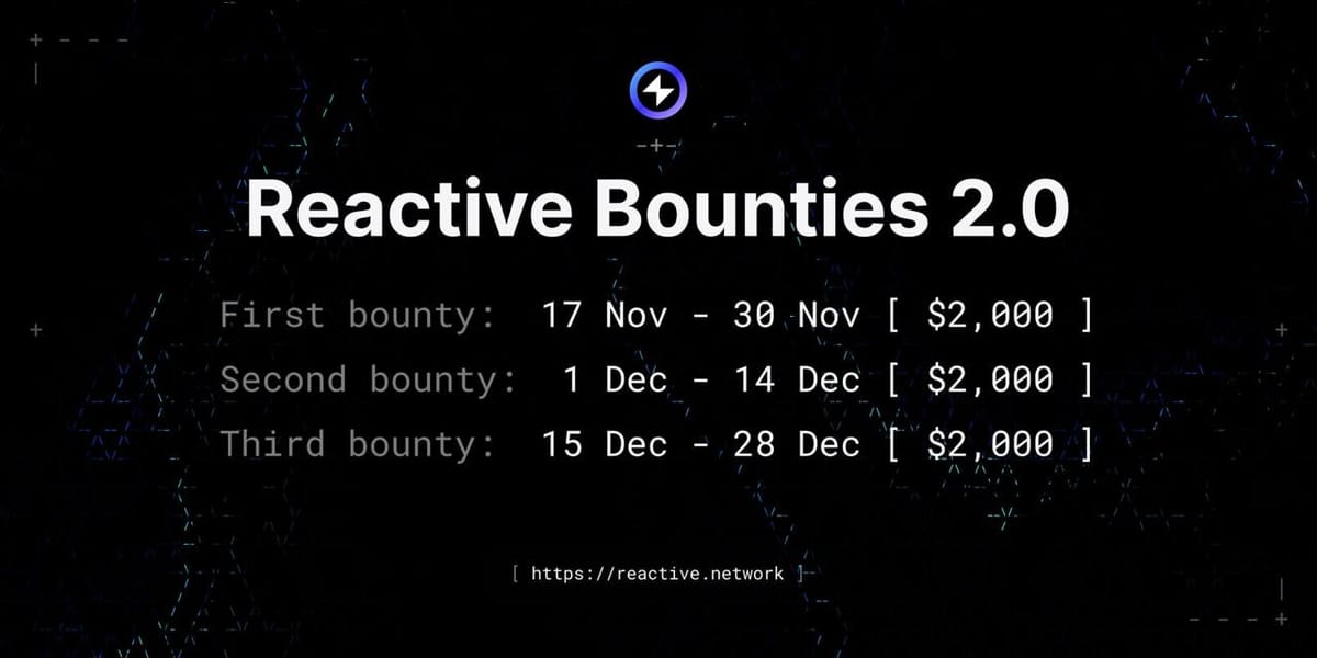 Third Reactive Bounty: Winners Revealed